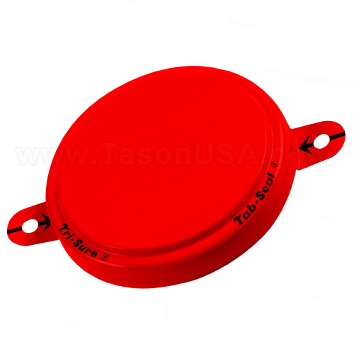 2 inch Tab-Seal Steel Capseal with Corner Gasket 70mm Red - Tason USA