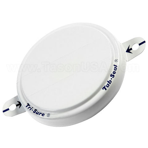 2 inch Tab-Seal Steel Capseal with Corner Gasket 70mm White - Tason USA